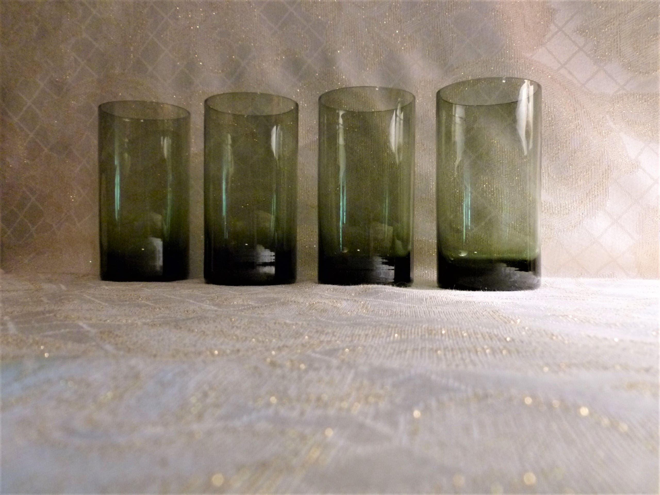 Smoke Glassware Set Of Four Chimney Style Glasses Elegant Sophisticate ...