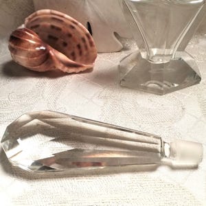 Czechoslovakia Extra Tall Vintage Collectible Crystal Perfume Bottle ...