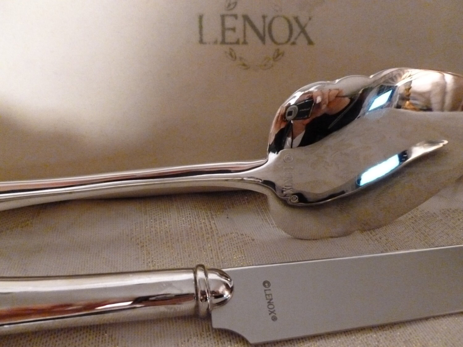 Lenox Vintage Silver Plate Special Occasion Cake Knife And Server ...