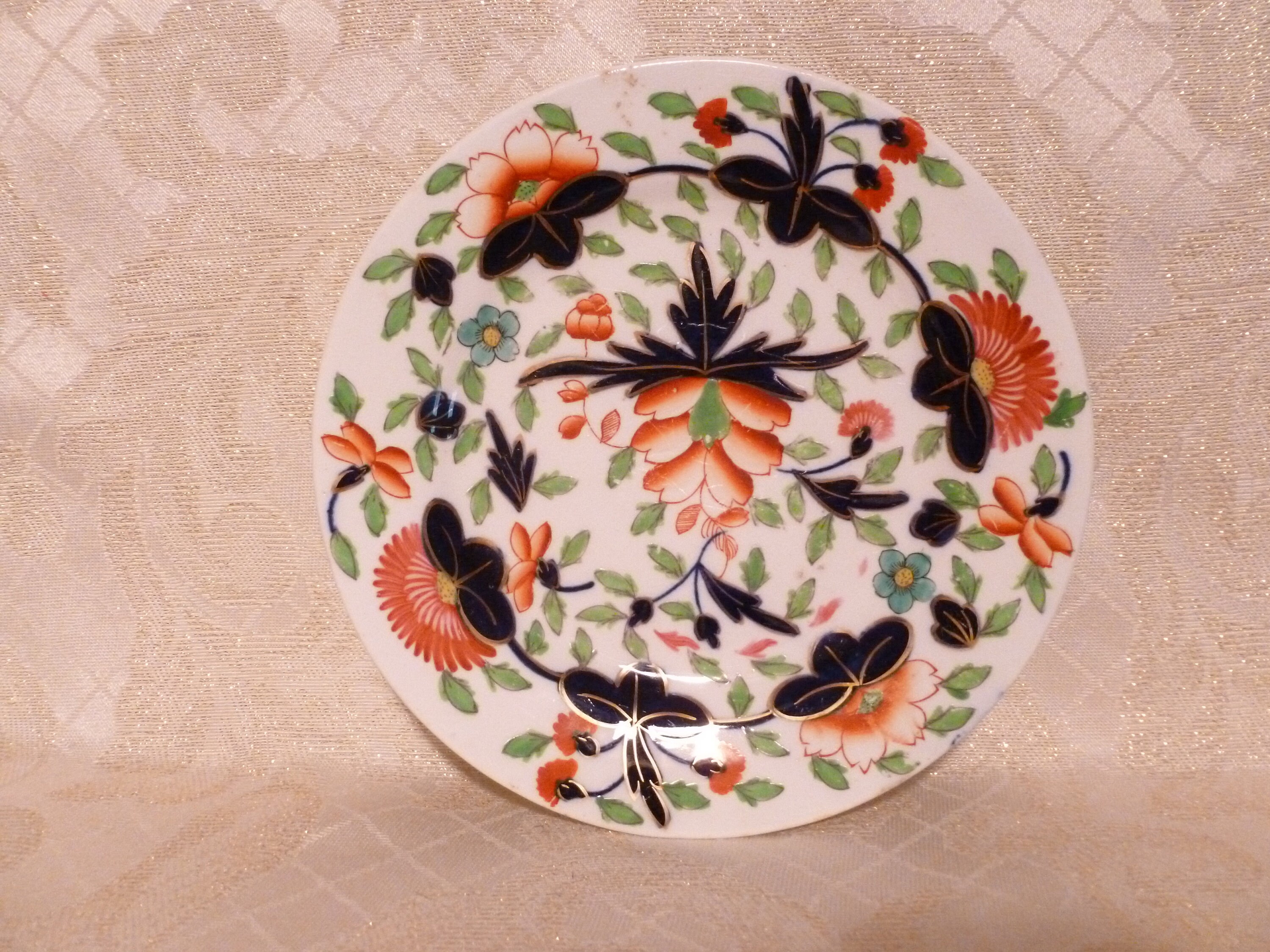 Gaudy Welsh Or Gaudy Dutch Farmhouse Décor Small Dinner Plate Elaborate ...