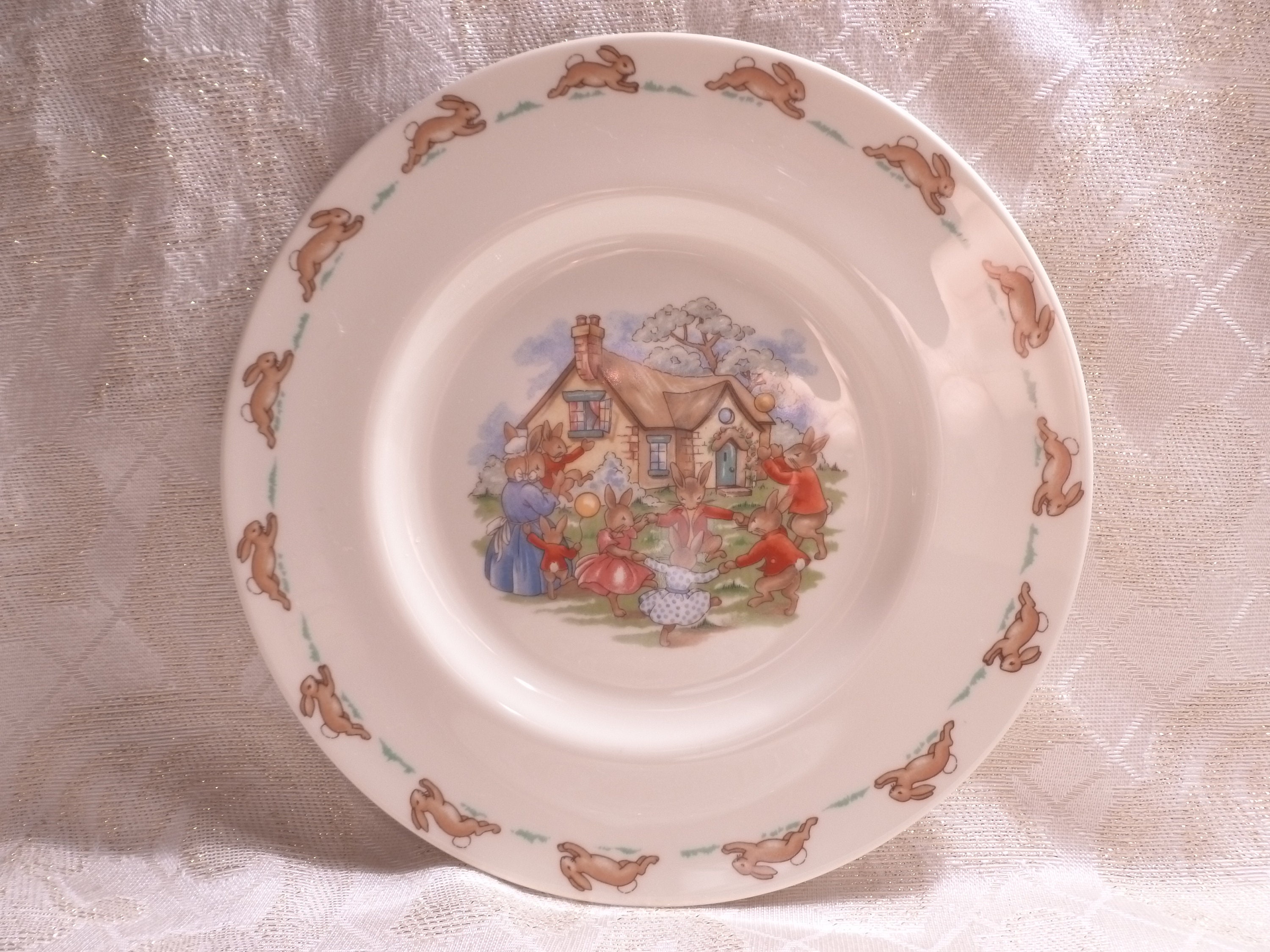 Bunnykins Beatrix Potter Three Piece Set Ring Around The Rosie Plate ...