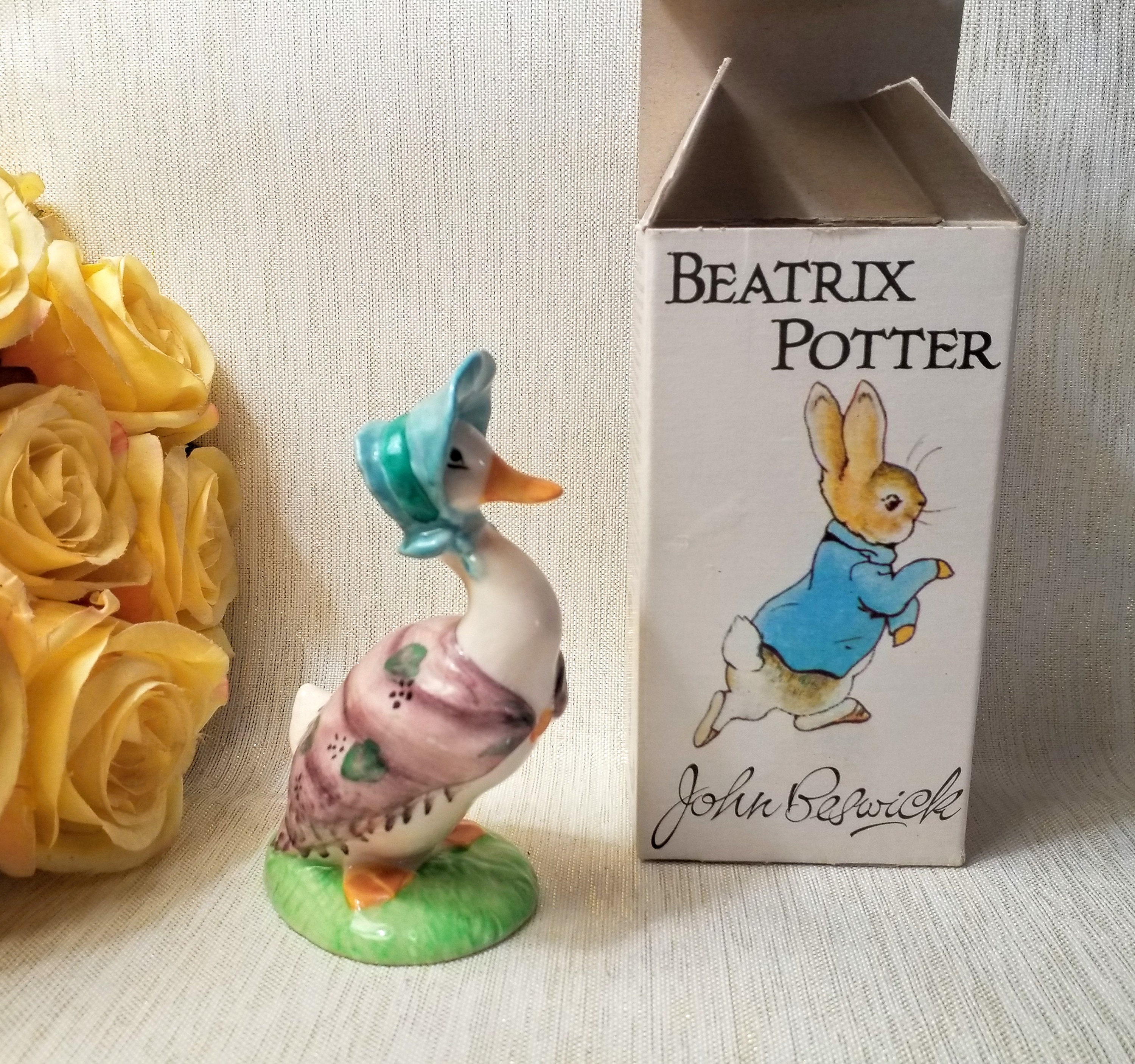 Beatrix Potter Figurine Jemima Puddleduck Fredrick Warne Co 1948 ...