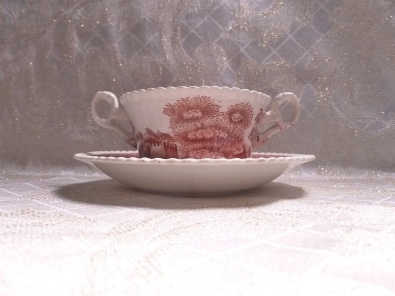 Spode Copeland Red and White Fine China Spodes Tower Pattern - Etsy