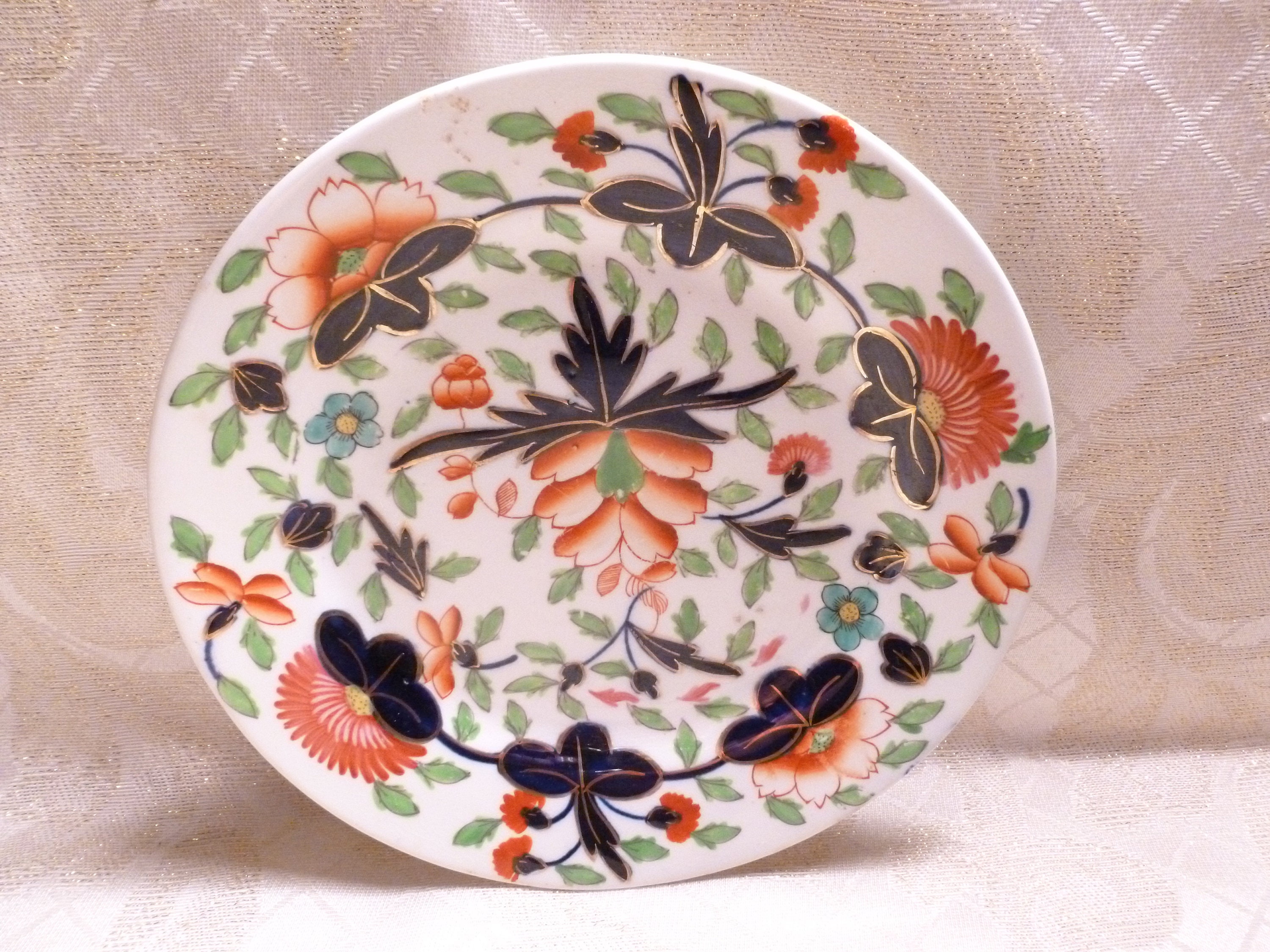 Gaudy Welsh Or Gaudy Dutch Farmhouse Décor Small Dinner Plate Elaborate ...