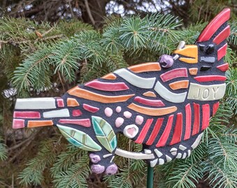 Cardinal Mosaic - Etsy