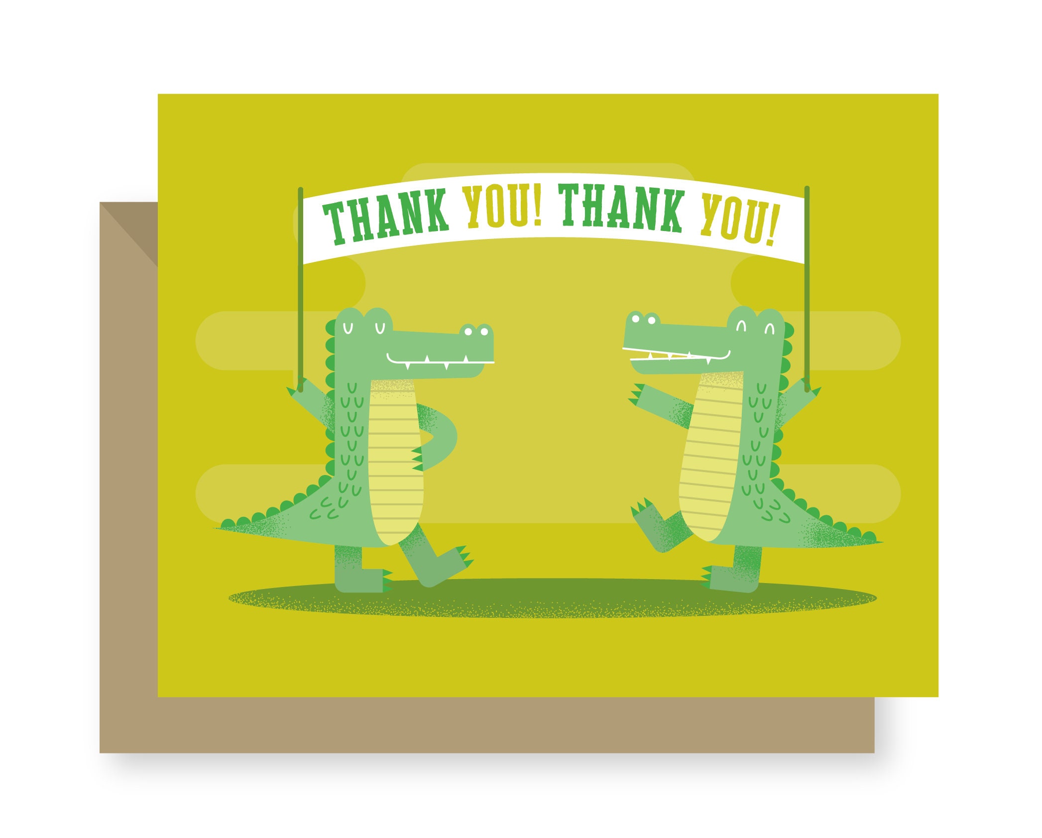 Alligator Thank You Greeting Card, New Orleans Louisiana Florida ...