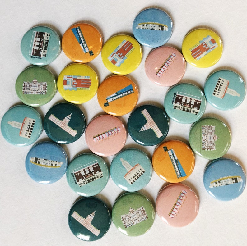 Landmarks of Austin Texas Magnet Pack, Architecture Keep Austin Weird ...