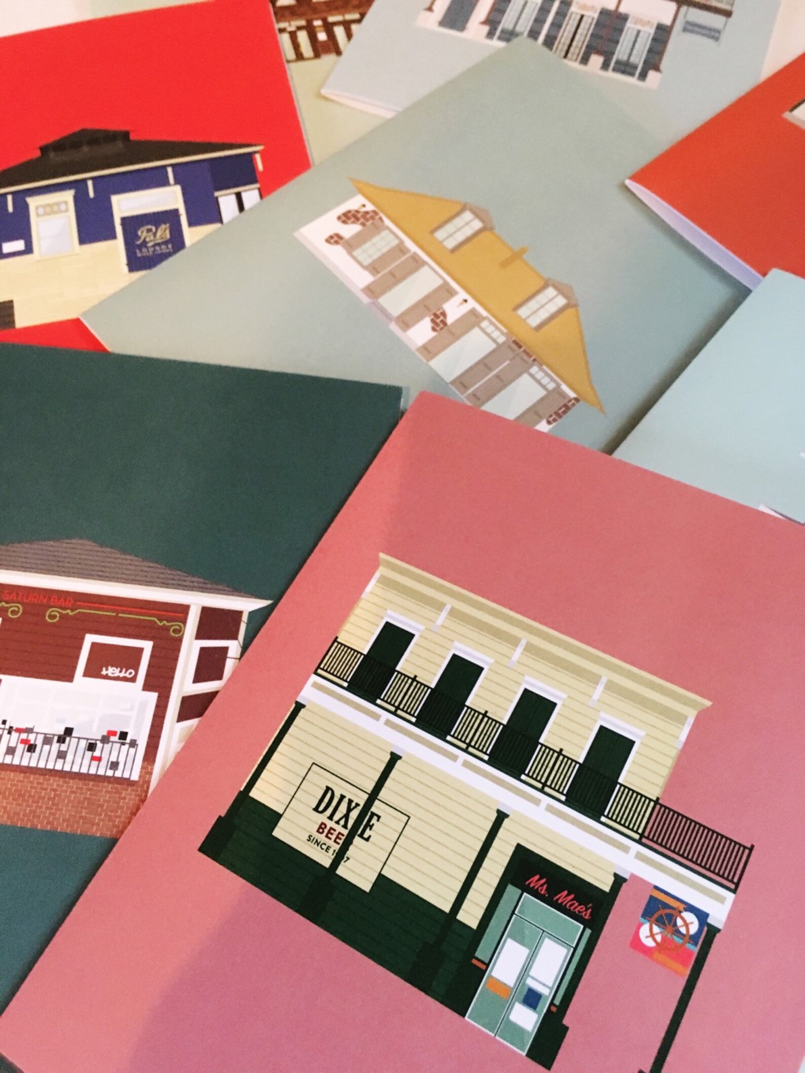 Bars of New Orleans Greeting Card Set 8 Pack Historic | Etsy