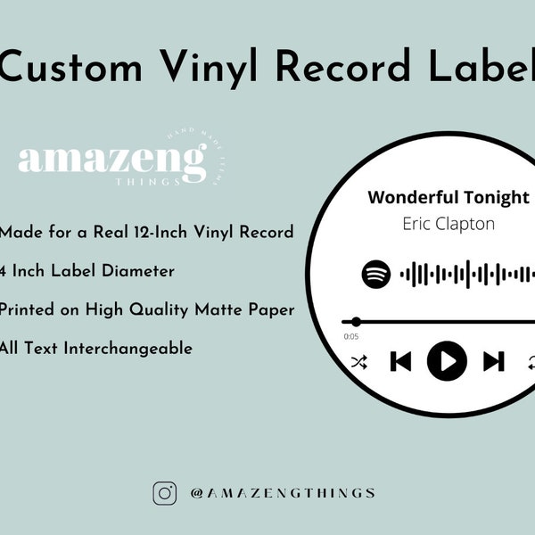 Record Stickers - Etsy