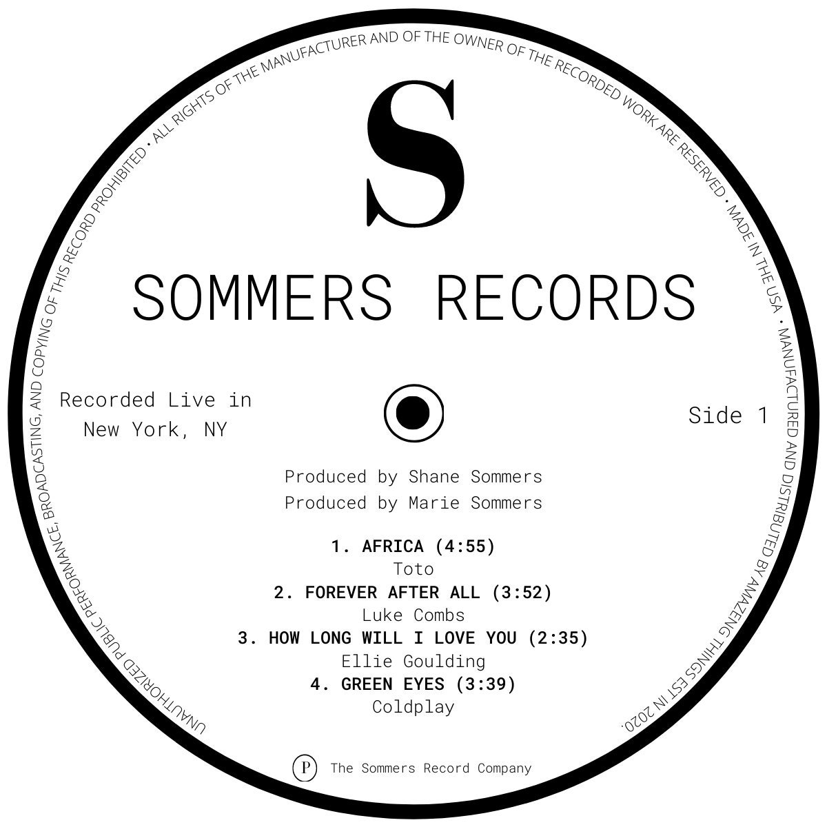 Custom Vinyl Record Label, Custom Wedding Record Label, Custom Record ...