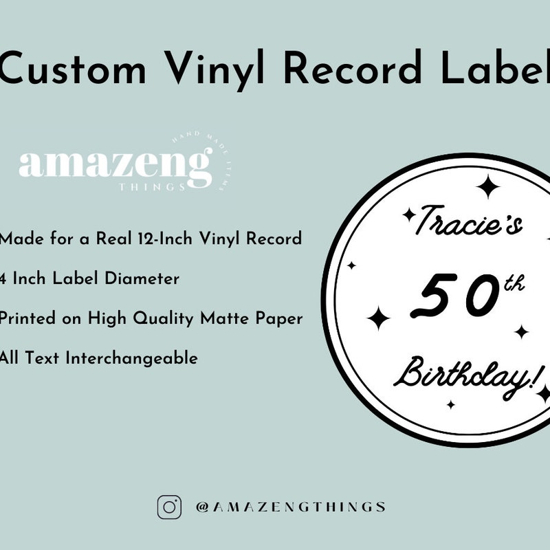 Record Stickers - Etsy