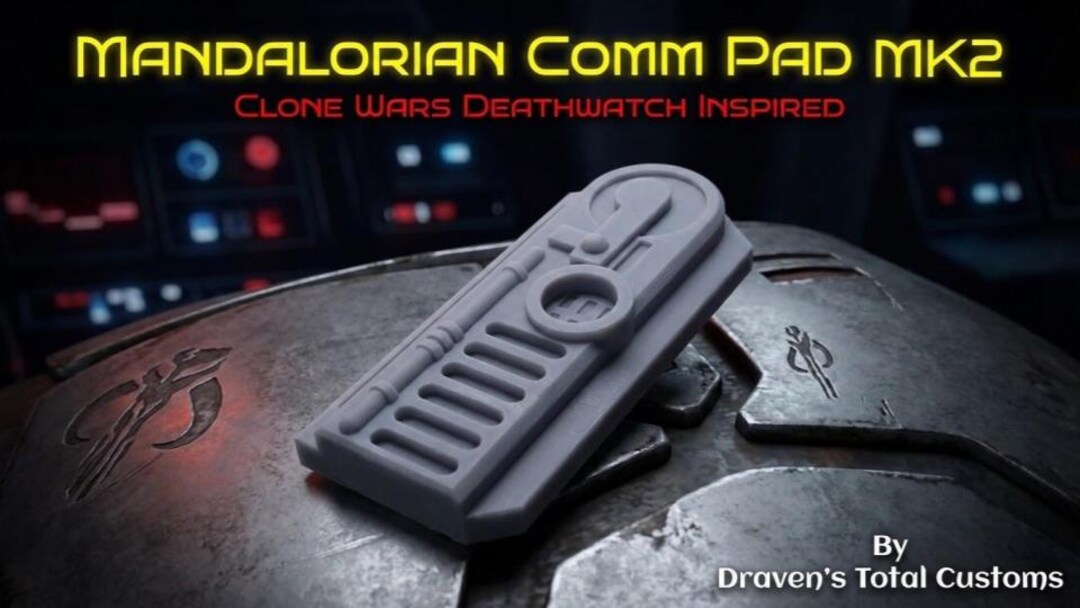 Mandalorian Comm Pad MK2 - Clone Wars Deathwatch Inspired - Etsy