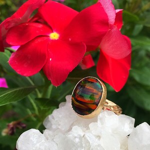 Aura Opal Magic Stackable Ring - Etsy