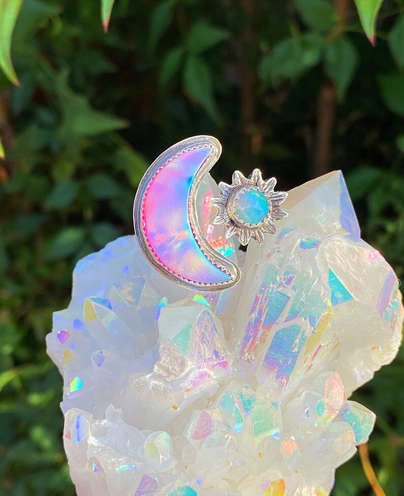 Moon Candy Sunshine Adjustable Ring // Sterling Silver - Etsy