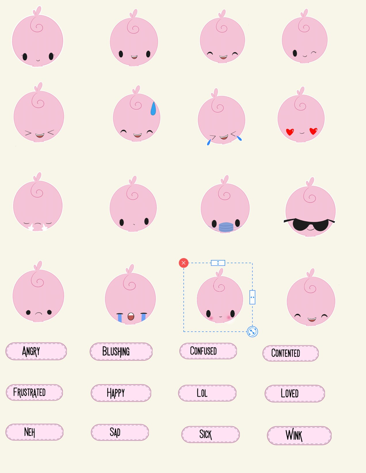 Cute Digital Goodnotes Stickers / Kawaii Goodnotes Stickers / Emotions ...