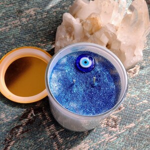 Evil Eye Candle Frankincense Myrrh, 14 Oz Evil Eye Intention Candle ...