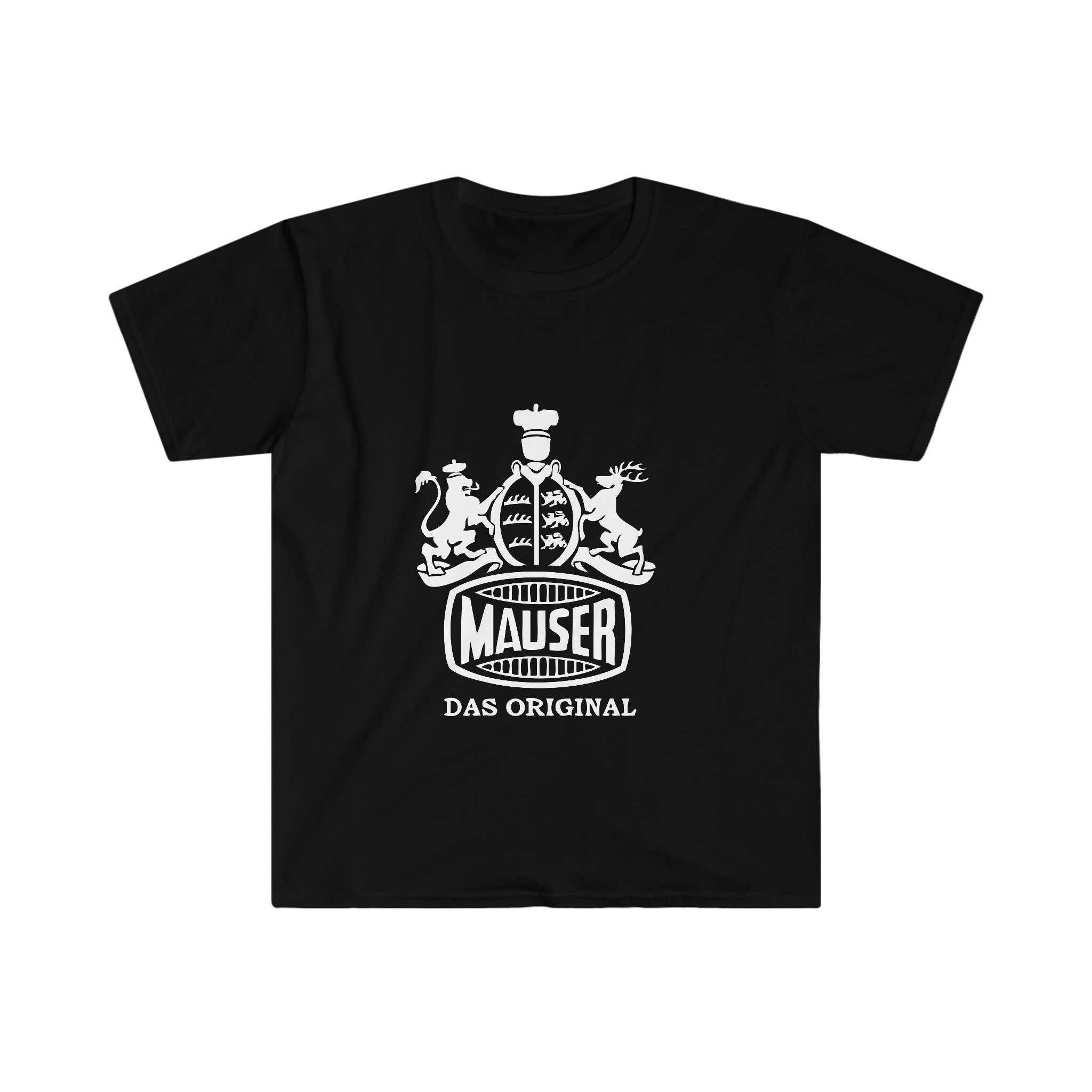 Mauser German Arms Logo Gun Unisex Softstyle T-shirt T Shirt Rifle Ww2 ...