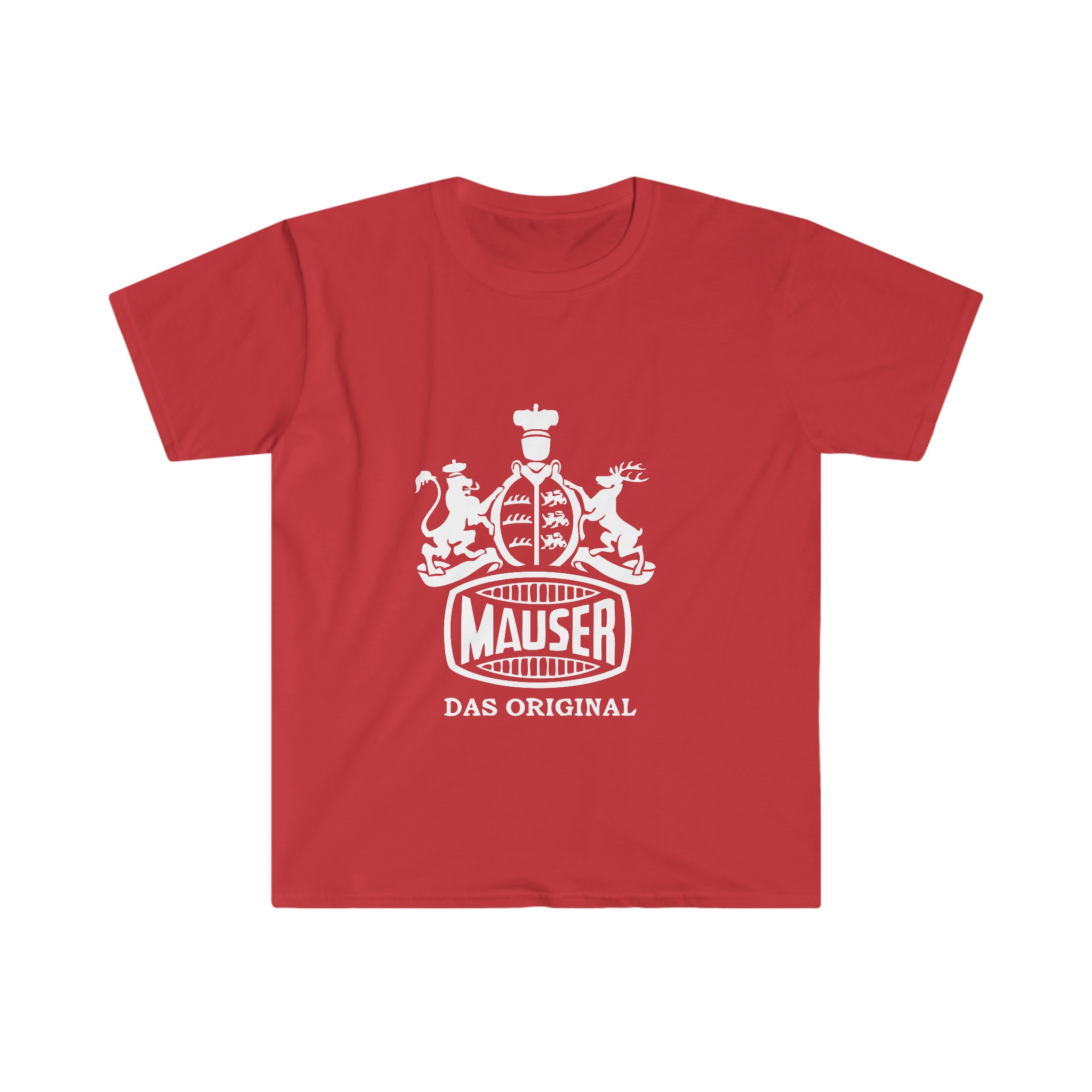 Mauser German Arms Logo Gun Unisex Softstyle T-shirt T Shirt Rifle Ww2 ...