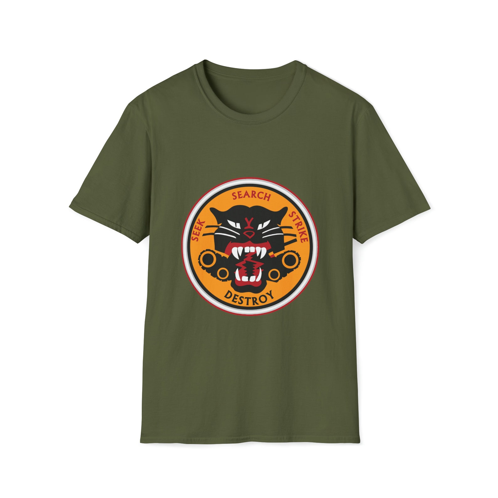 WW2 US Army 818th Tank Destroyer Battalion T Shirt Tanker Tanker Black ...