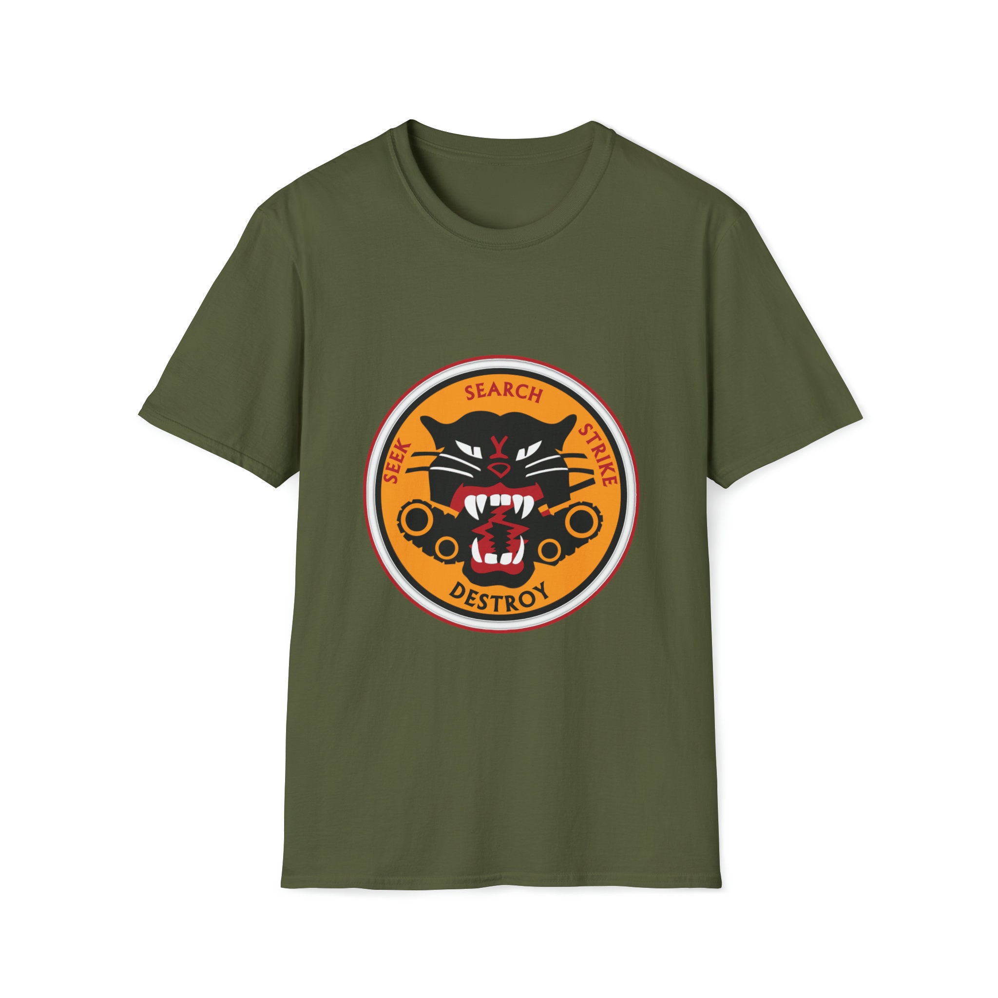 WW2 US Army 818th Tank Destroyer Battalion T Shirt Tanker Tanker Black ...