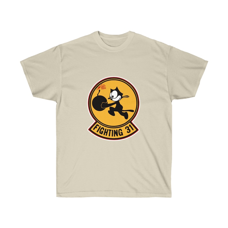 WW2 US. Navy FIGHTING 31 Squadron Insignia Bomb Bomber Tom Cat Felix ...