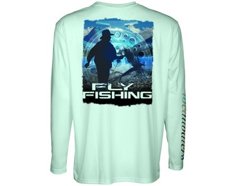 Fly Fishing Trout Long Sleeve Shirt Gift T-shirt Outdoor for Man Woman ...
