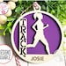 Track Runner Ornament Personalized, Running Ornament, Female Runner ...