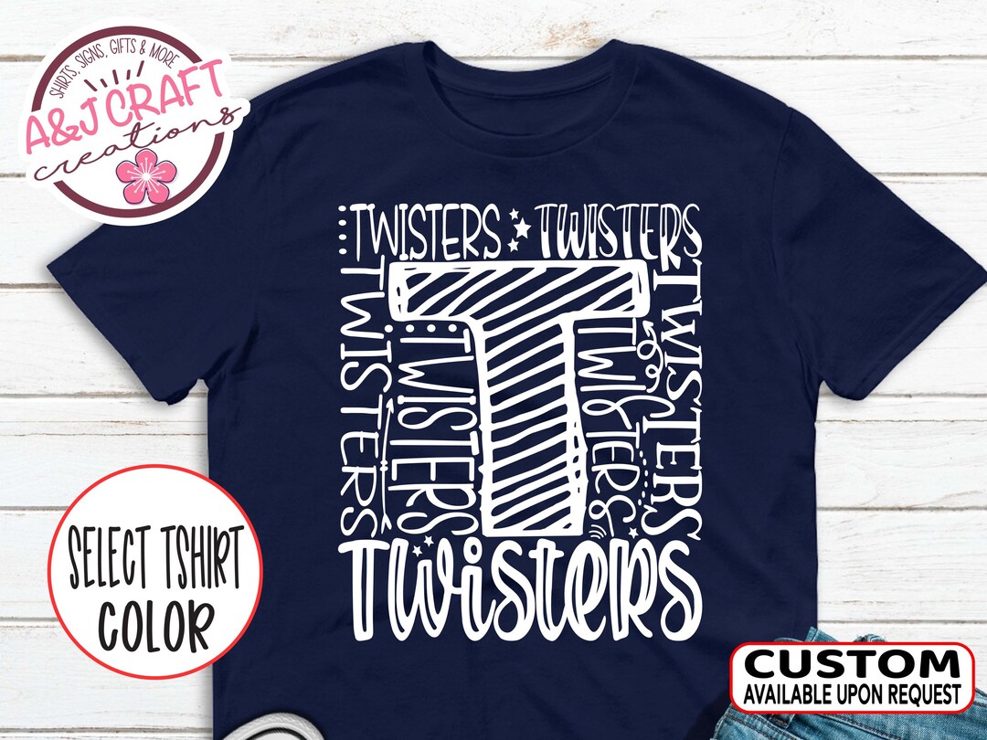Twisters Mascot Spirit Wear Typography Shirt Perfect for Teachers ...