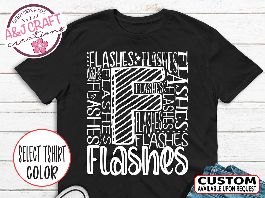 Flashes Mascot Spirit Wear Typography Shirt Perfect for Teachers ...