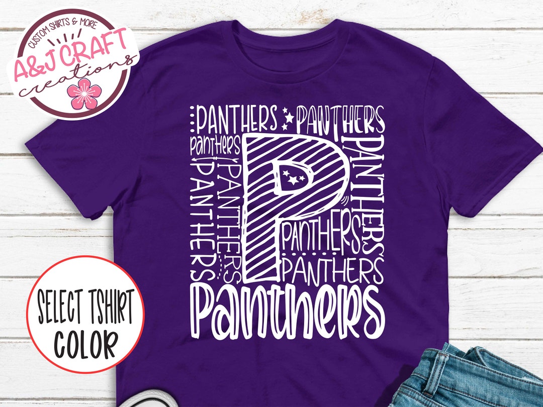 Panthers Mascot Spirit Wear Typography Shirt Perfect for Teachers ...
