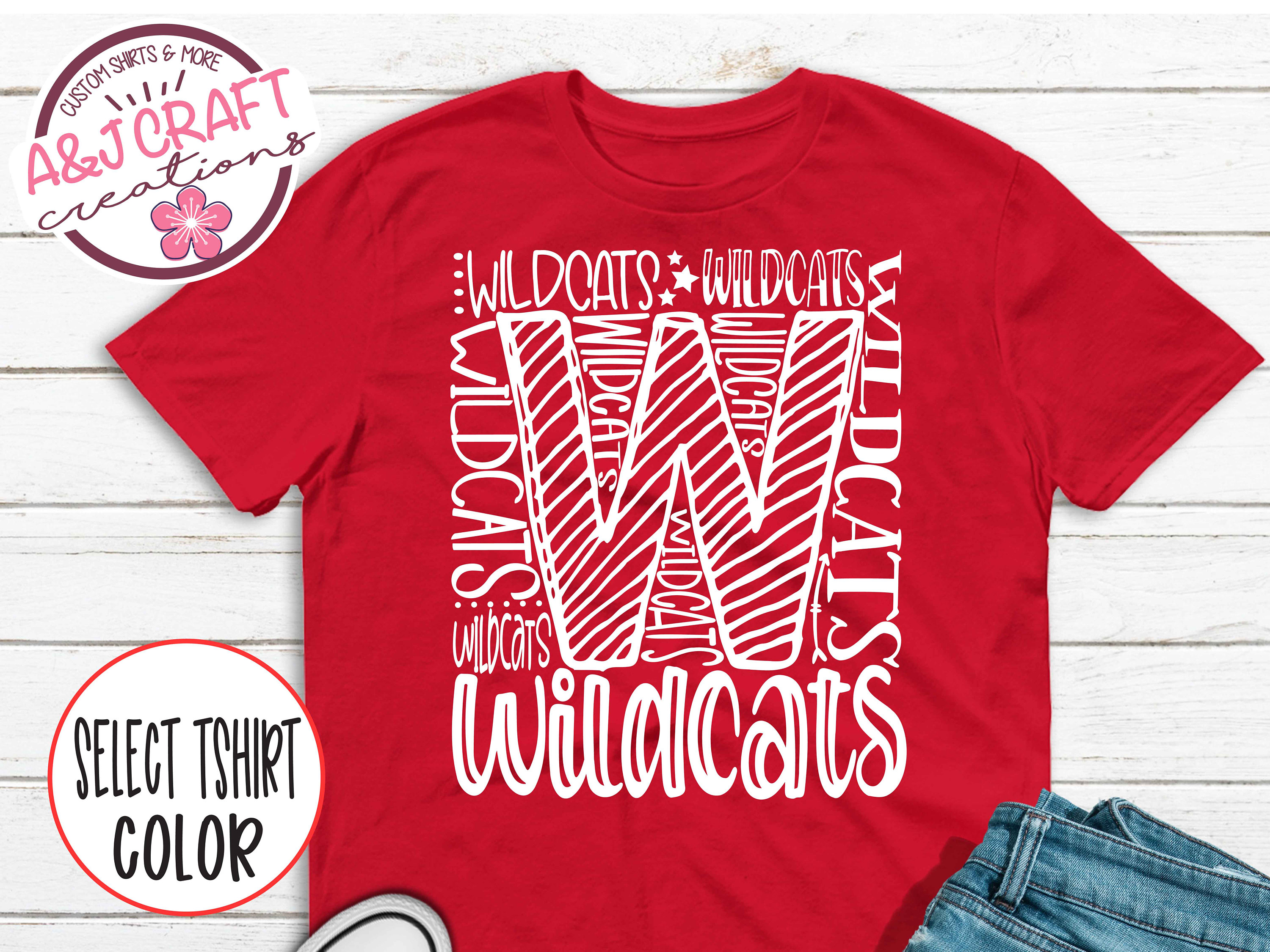 School Spirit Shirts Wildcats