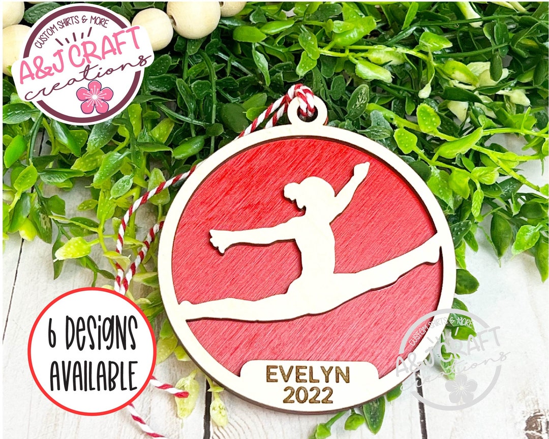 Gymnast Ornament Personalized, Gymnastics Ornament Personalized ...
