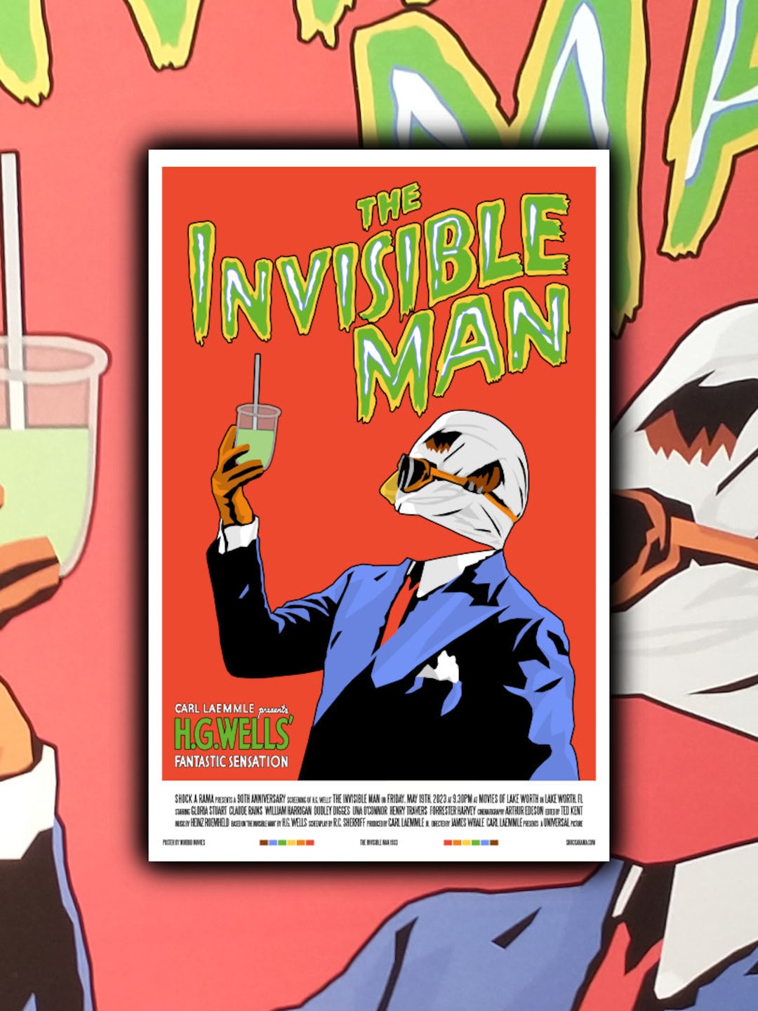 The Invisible Man Poster 11x17 Art Print 1933 HORROR Film, Classic ...
