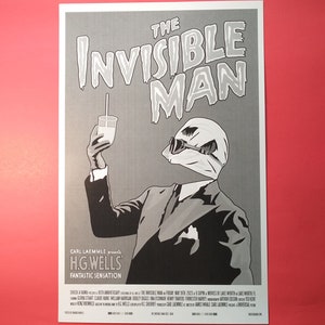 The Invisible Man Poster 11x17 Art Print 1933 HORROR Film, Classic ...