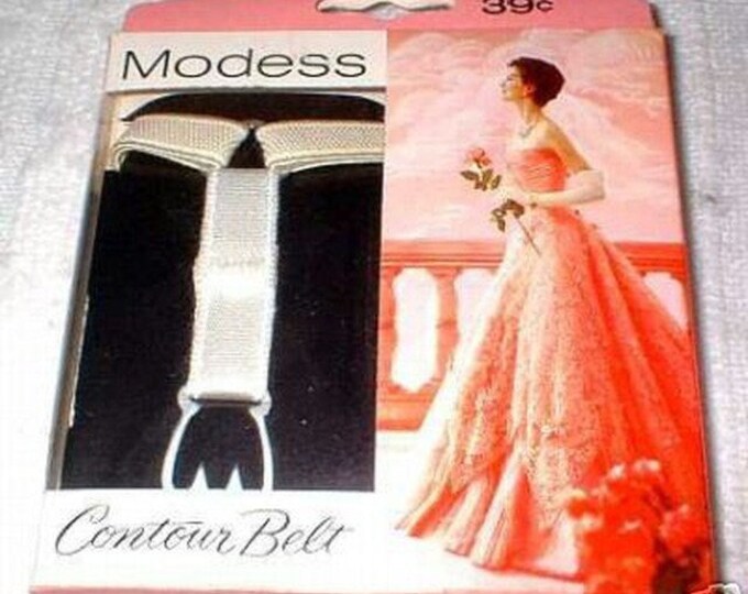 New Vintage Modess Contour Sanitary Napkin Belt & One Dozen 12 Tabbed ...