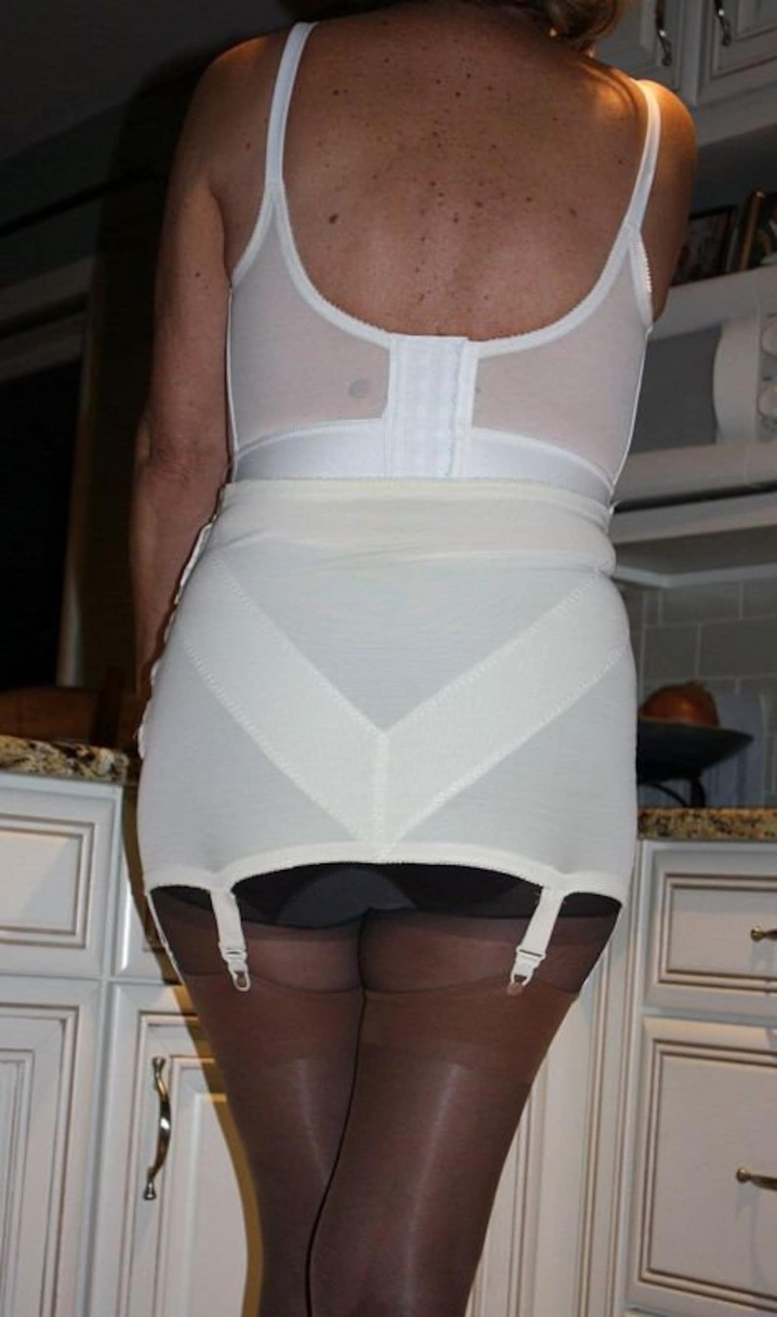 Vintage New Crown-ette Extra Firm Open Bottom Girdle With 4 - Etsy