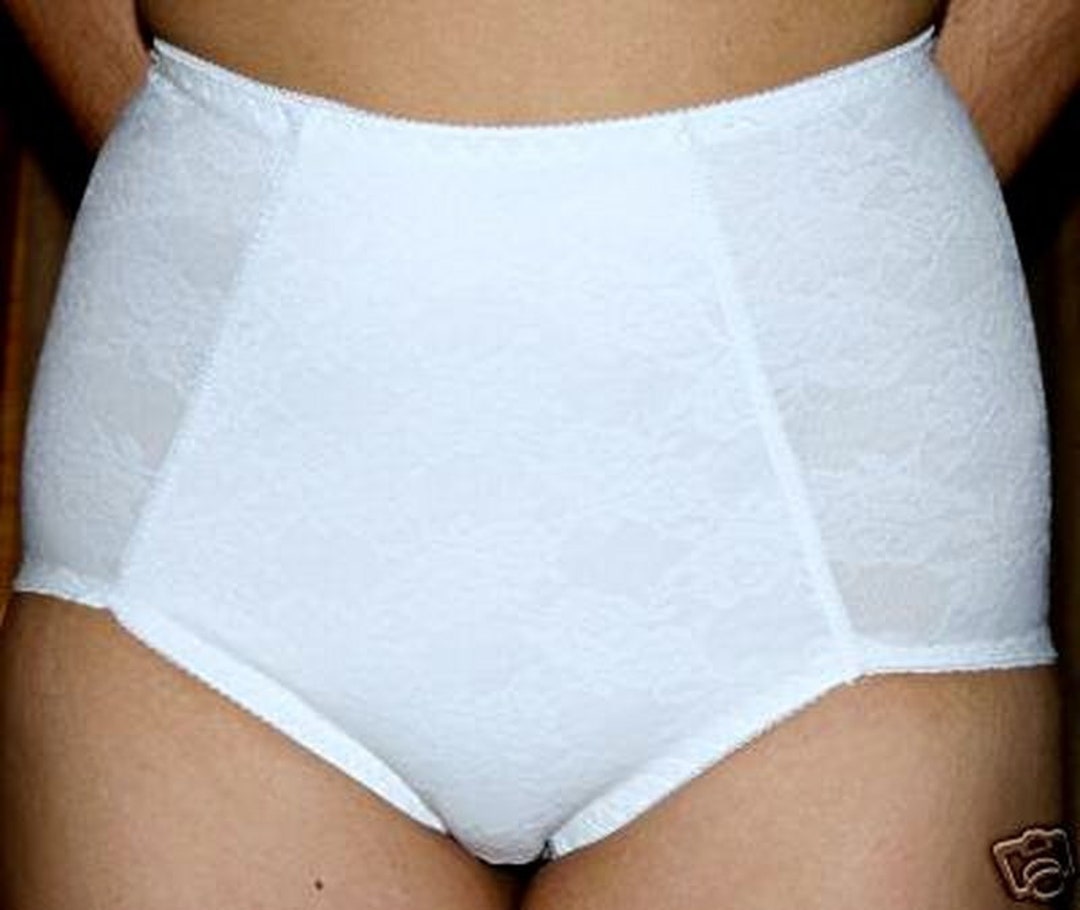 Vintage New Crown-ette Firm Control Power-nette Lace Panty Girdle Brief ...