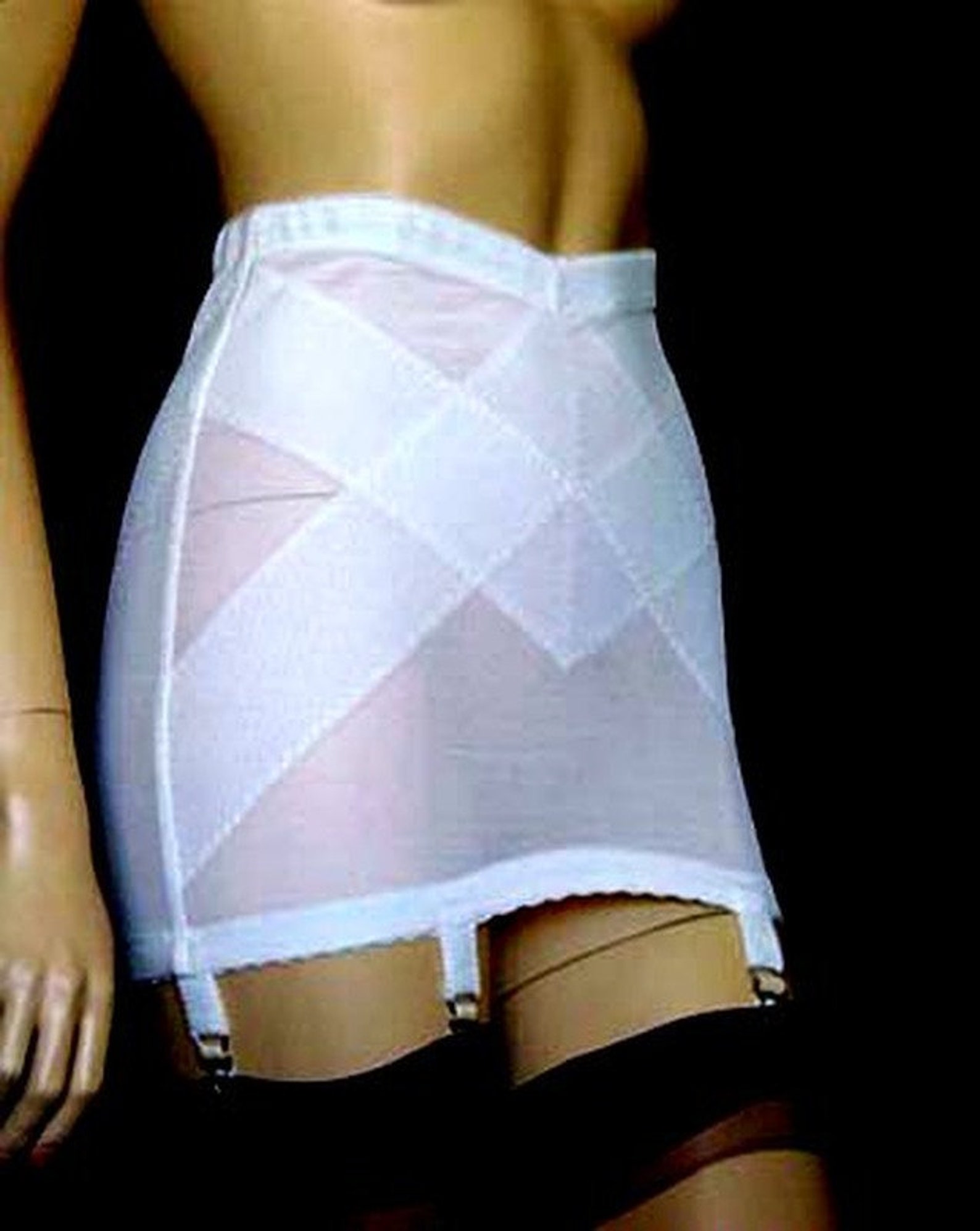 Vintage New Playtex Double Diamonds Firm Open Bottom Girdle Etsy