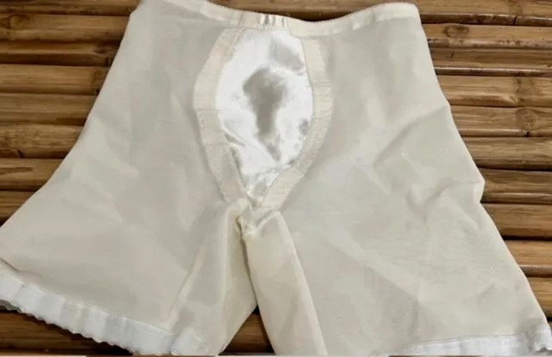 Vintage New Crown-ette Spantrol Firm Control Long Leg Girdle White ...