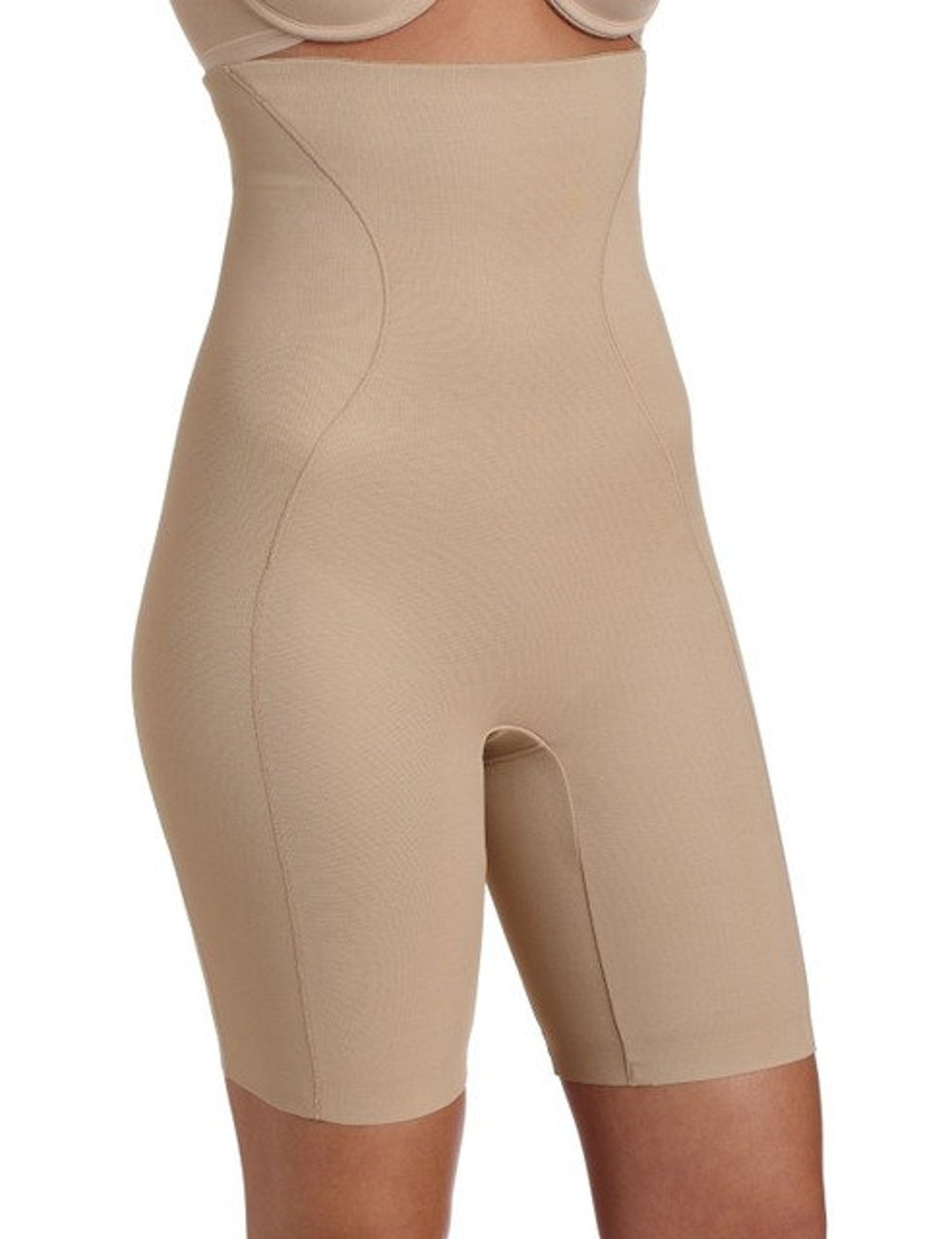 Vintage New Flexees Firm Control Hi Waist Thigh Slimmer Beige Sz Medium ...