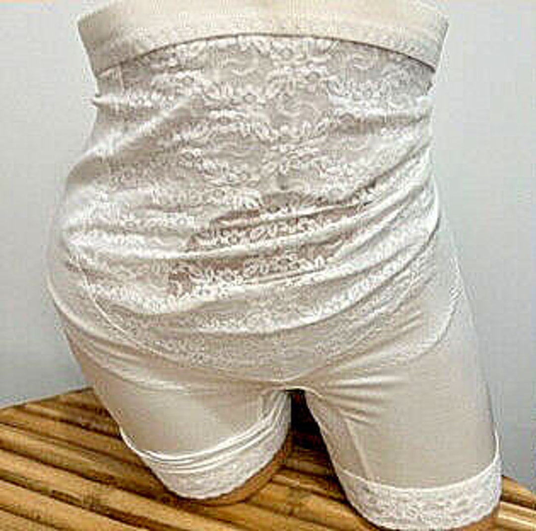 Sears Moderate Control High Waist Long Leg Girdle White Medium 2728 Etsy
