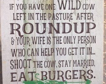 Funny Cow Sign - Etsy
