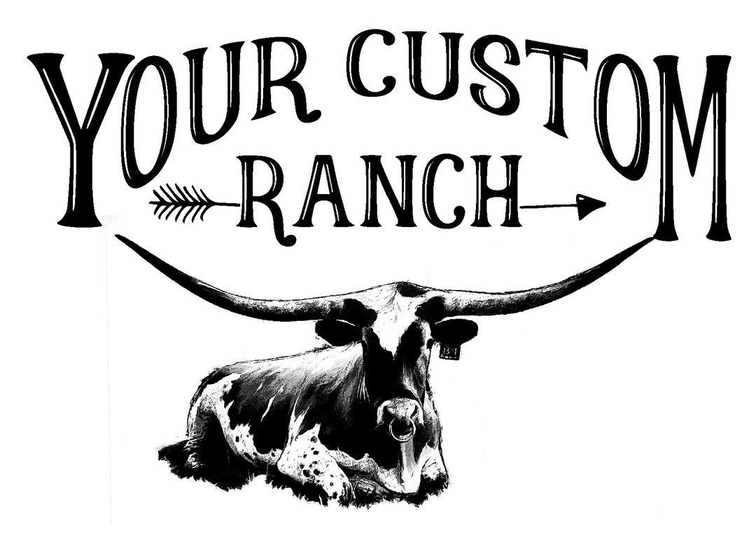 Ranch Shirt Custom Longhorns Farm Tshirt Personalized Hoodie Tshirt Cow ...