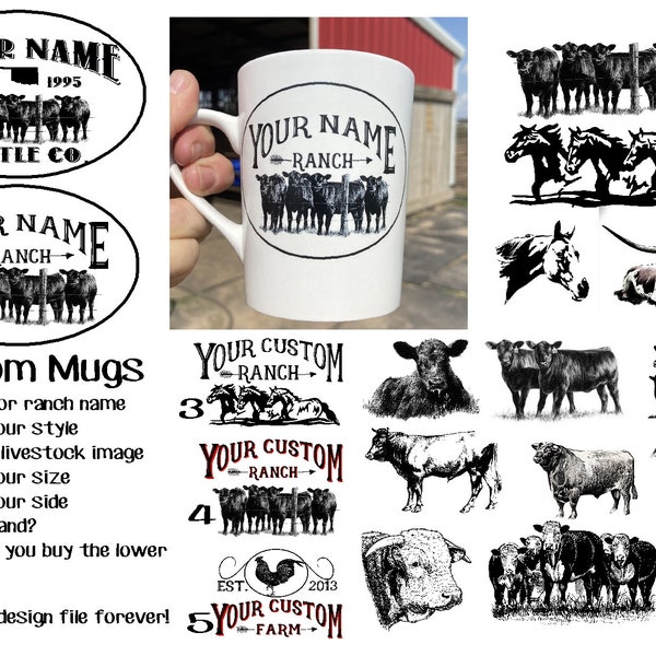 Custom Cattle Brand Design - Etsy