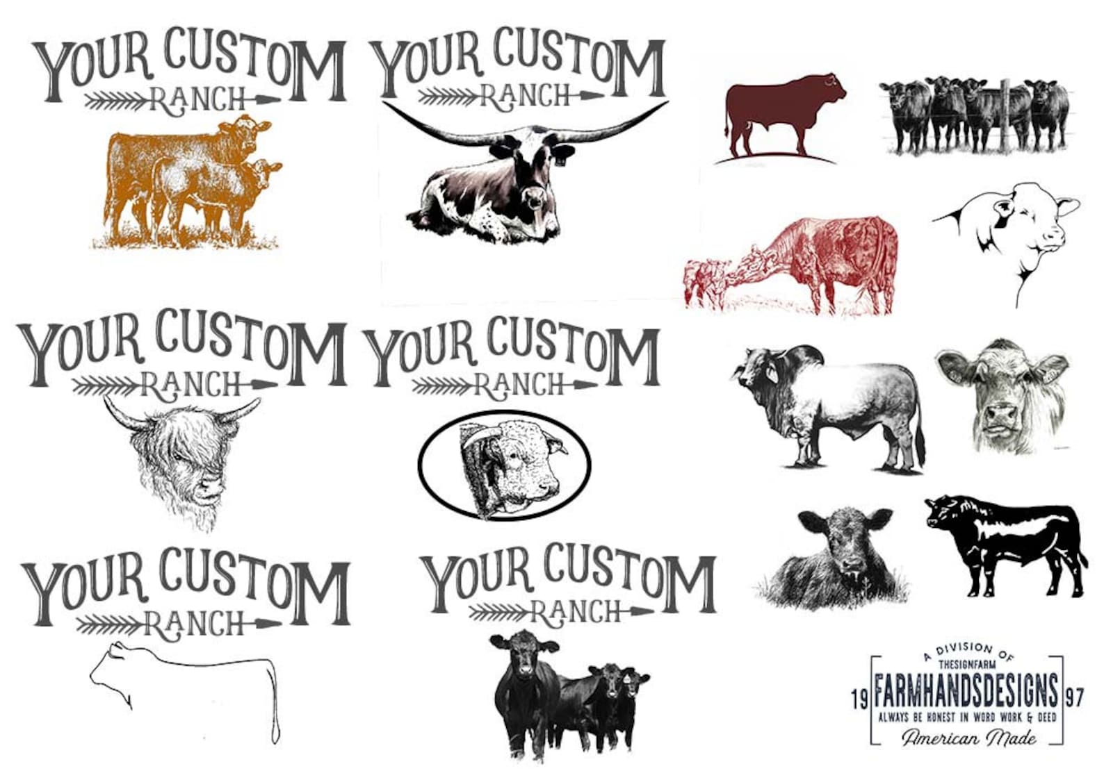 Custom Red Angus Ranch Shirt COWS Personalized Hoodie Tshirt Cow Cattle ...