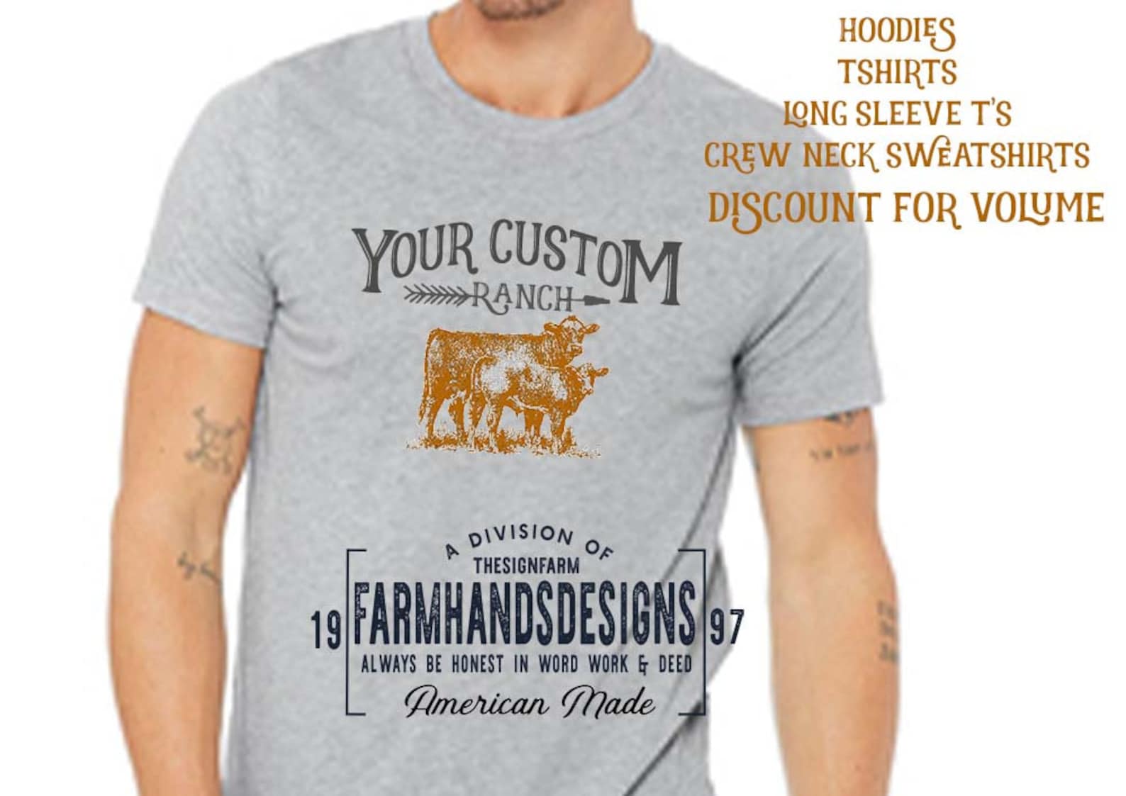 Custom Red Angus Ranch Shirt COWS Personalized Hoodie Tshirt Cow Cattle ...