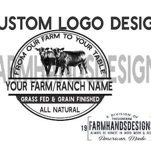 Farm Logo Design Richardson Hats Tshirts to Match Custom Farm Shirt ...