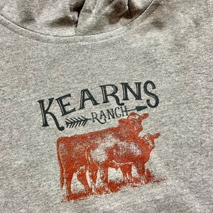 Custom Red Angus Ranch Shirt COWS Personalized Hoodie Tshirt Cow Cattle ...