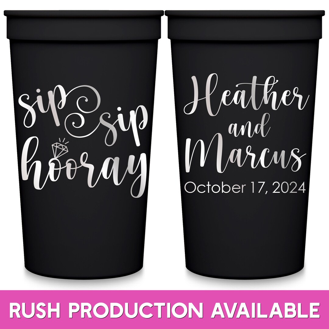 Wedding Party Cups Wedding Favors for Guests in Bulk Personalized Party ...