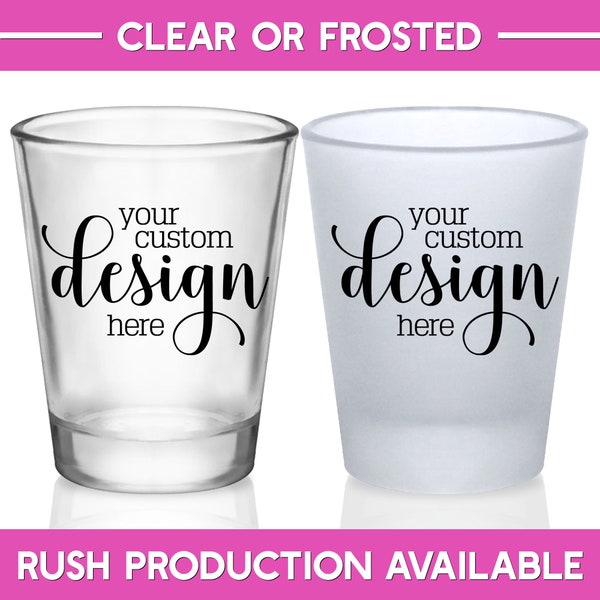 Custom Shot Glasses Party Favors - Etsy